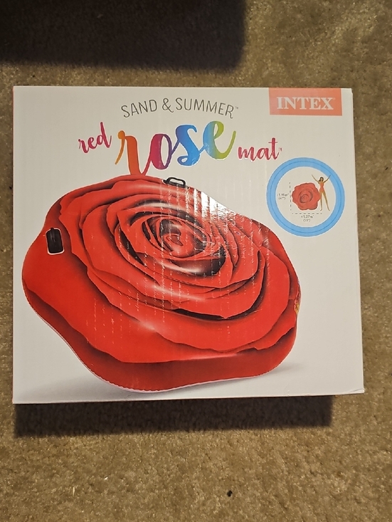 Swim | Intex Red Rose Inflatable Pool Mat | Poshmark